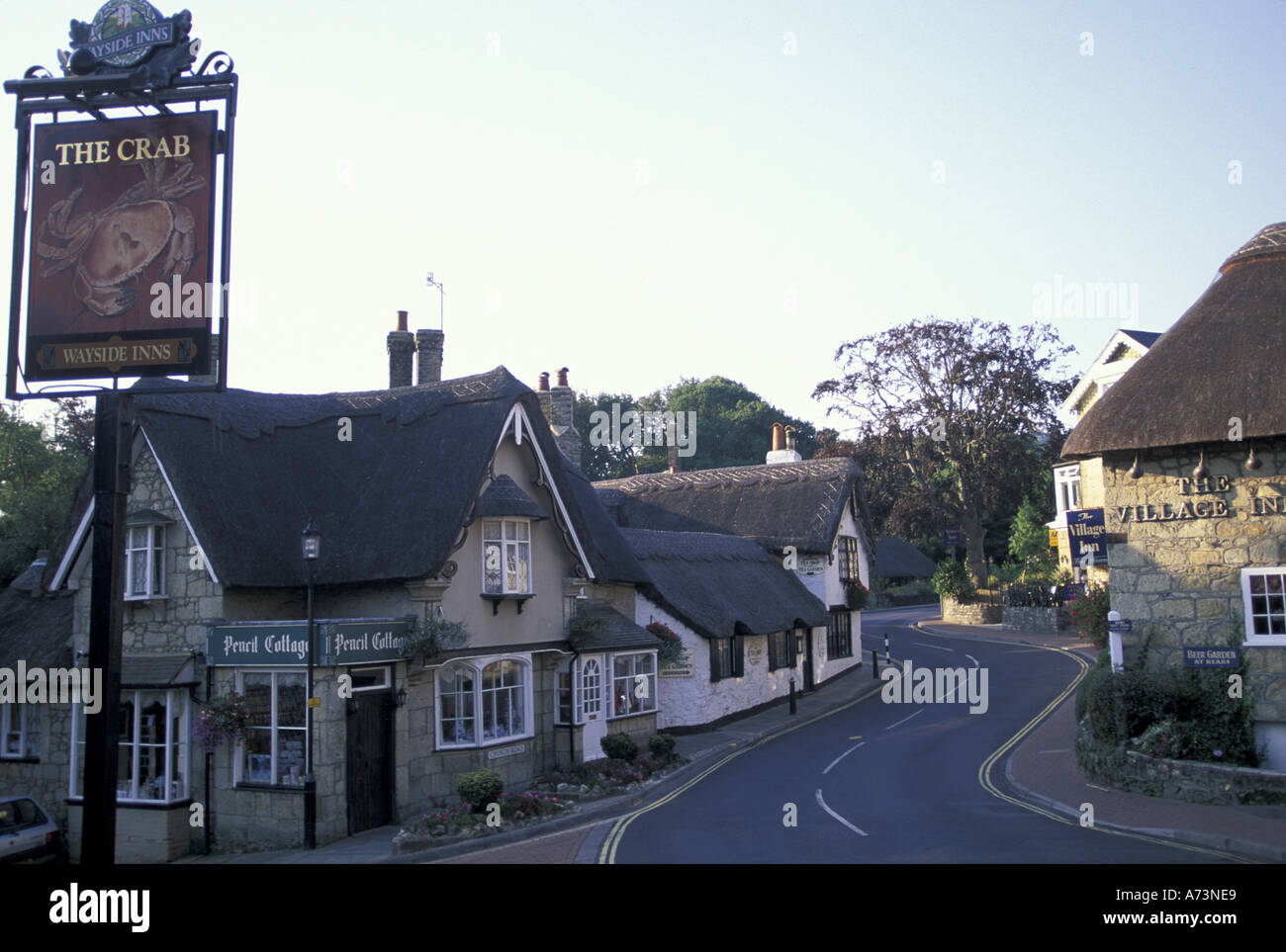 Europe, England, Isle of Wight, Shanklin. Old Shanklin Stock Photo - Alamy