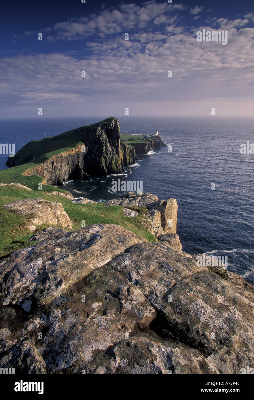 Europe, Scotland, Isle of Skye, Lighthouse at Neist Stock Photo - Alamy