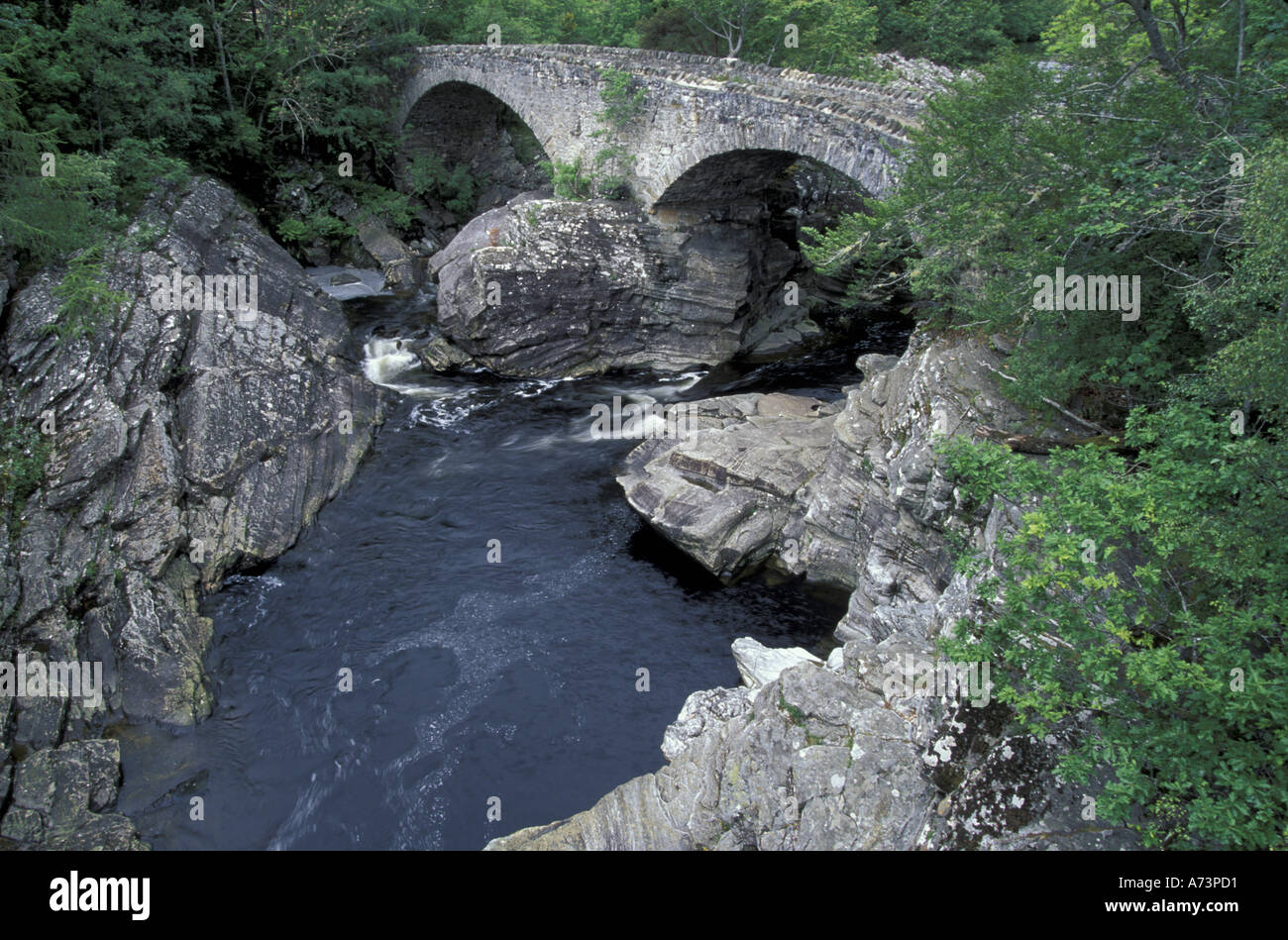 Scotland, Highlands, Invermoriston Bridge Stock Photo - Alamy