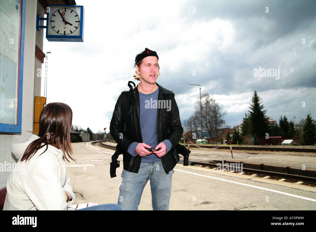 Man Waving Goodbye Train Station High Resolution Stock Photography and ...