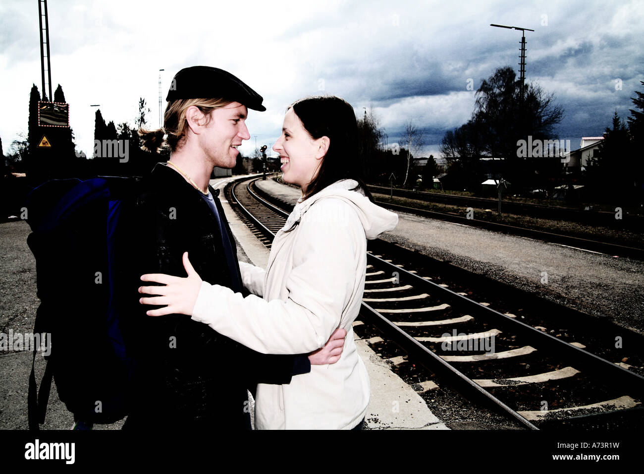 Man Waving Goodbye Train Station High Resolution Stock Photography and ...
