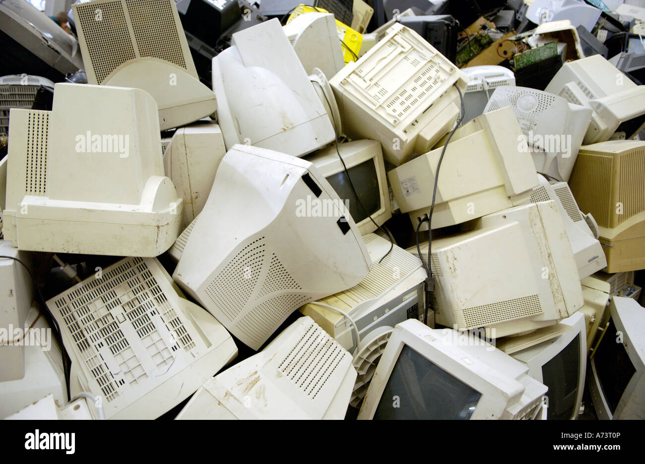 Cathode ray tube CRT computer monitors and domestic televisions ready ...