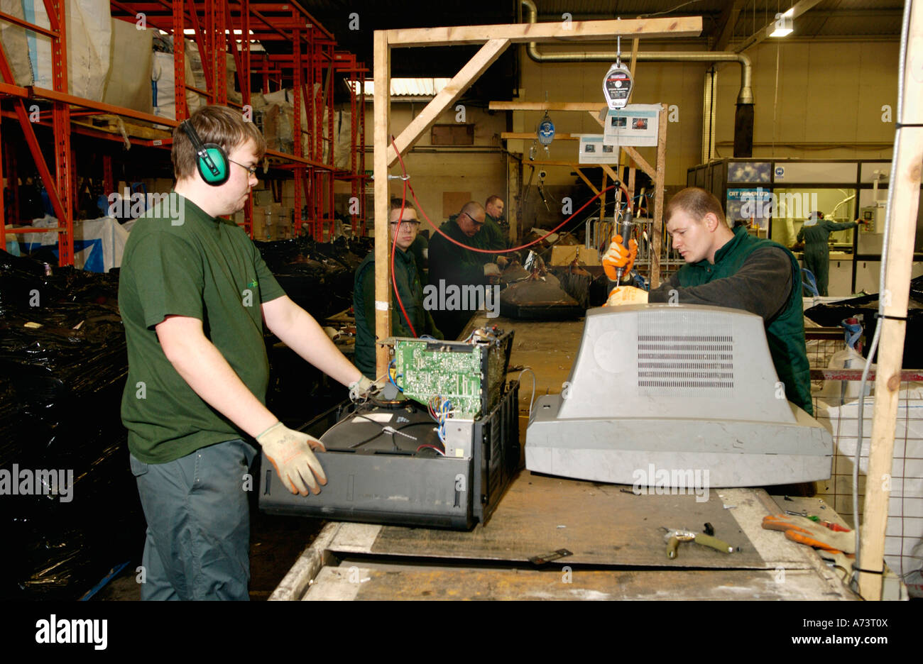 Cathode ray tube CRT computer monitors and domestic televisions ready ...