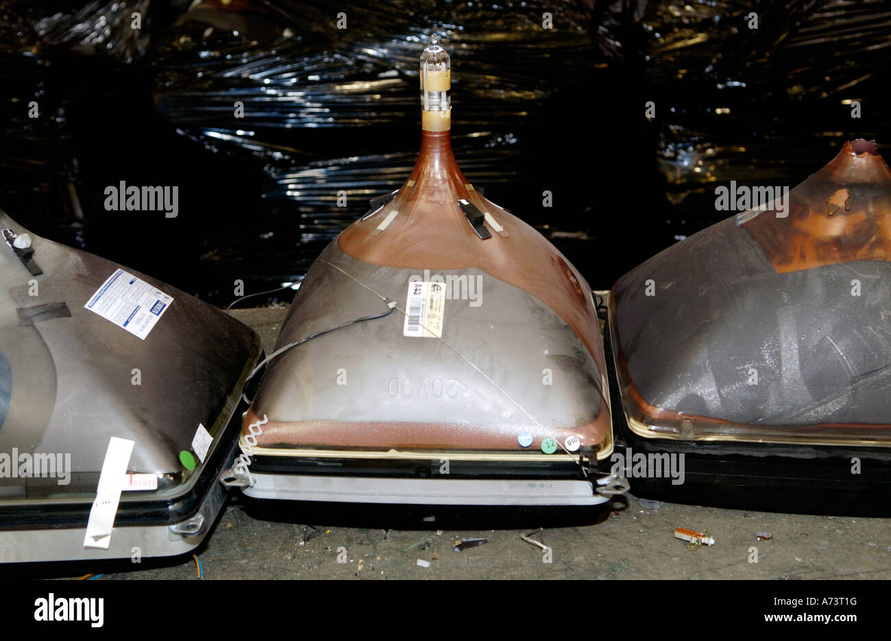 Cathode ray tube CRT computer monitors and domestic televisions ready ...