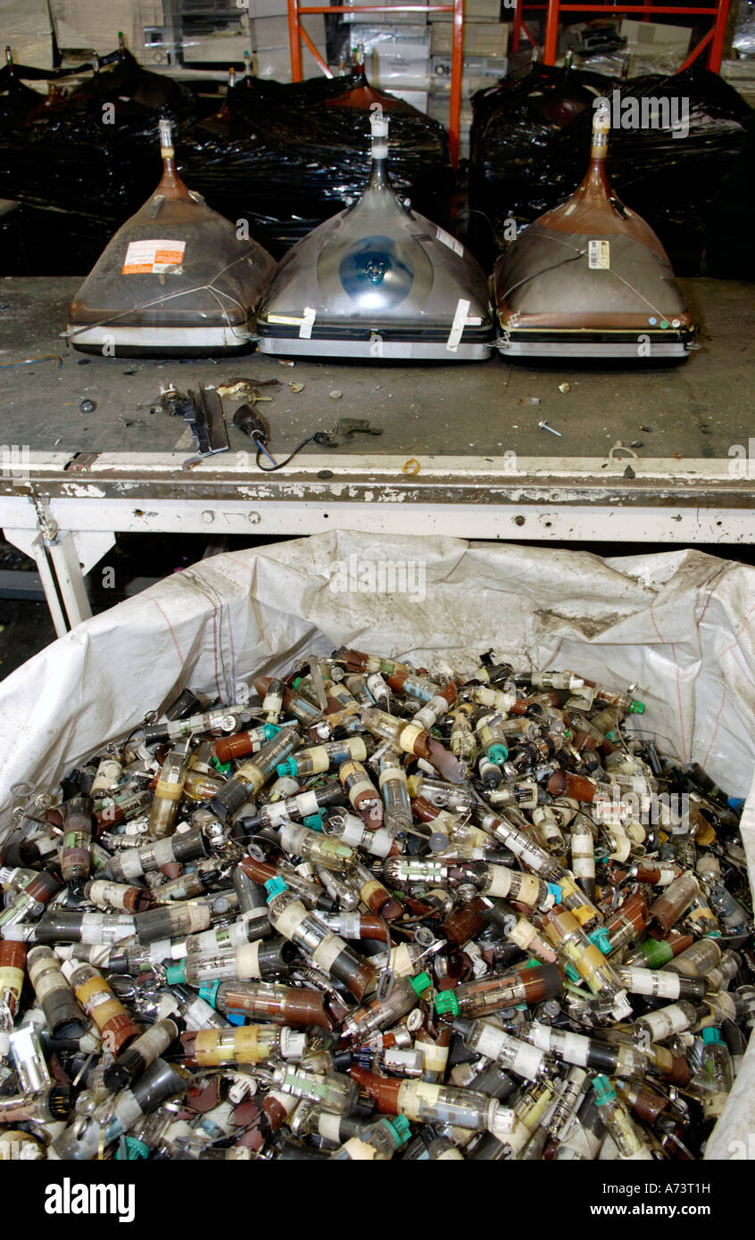 Cathode ray tube CRT computer monitors and domestic televisions ready ...