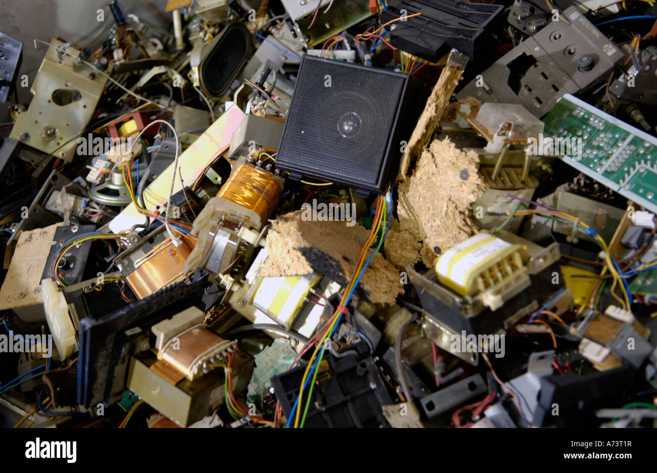 Components from cathode ray tube CRT computer monitors and domestic ...