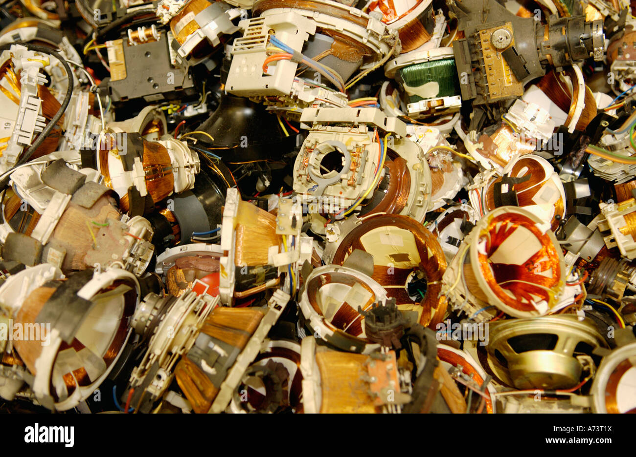 Components from cathode ray tube CRT computer monitors and domestic ...