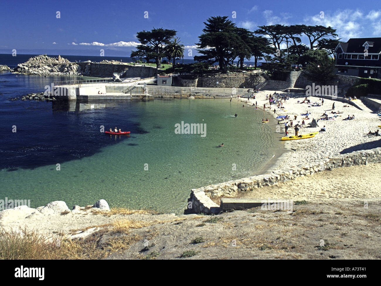 USA, CA, Beach scene in Monterey Bay Stock Photo - Alamy