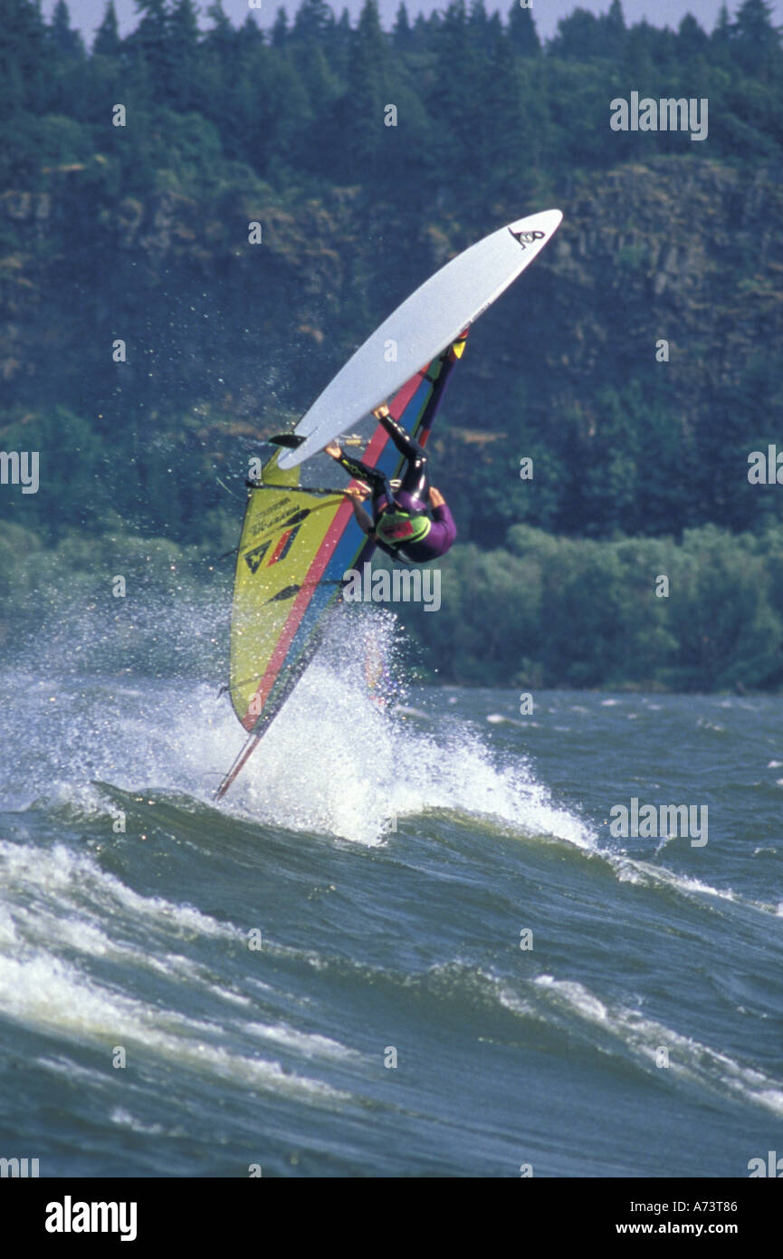 USA, Oregon, Hood River. Windsurfing Stock Photo - Alamy