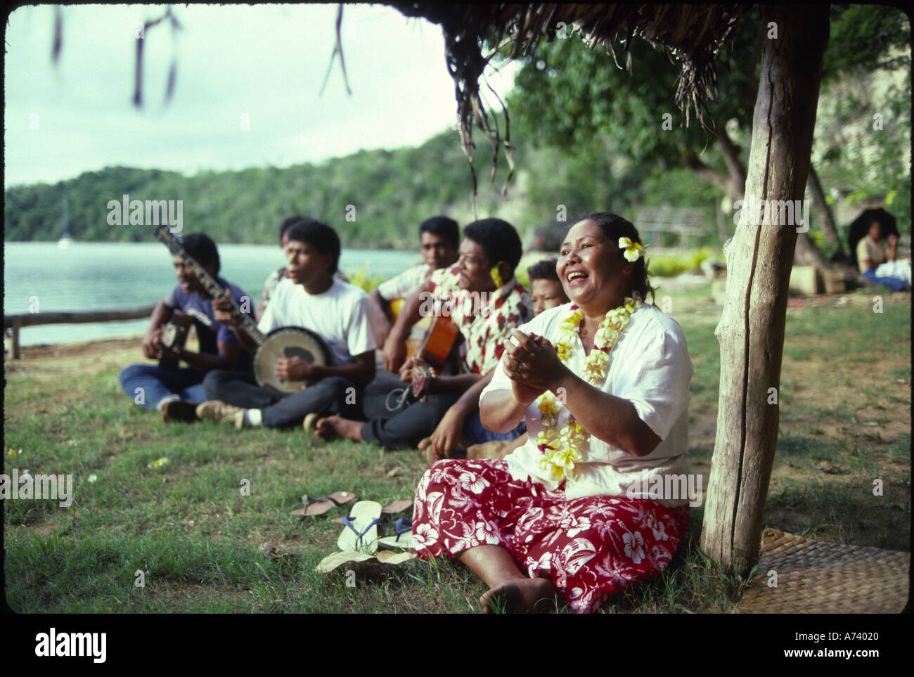 Tongan Feast Vavau Island Tonga NMR editorial use only Stock Photo - Alamy