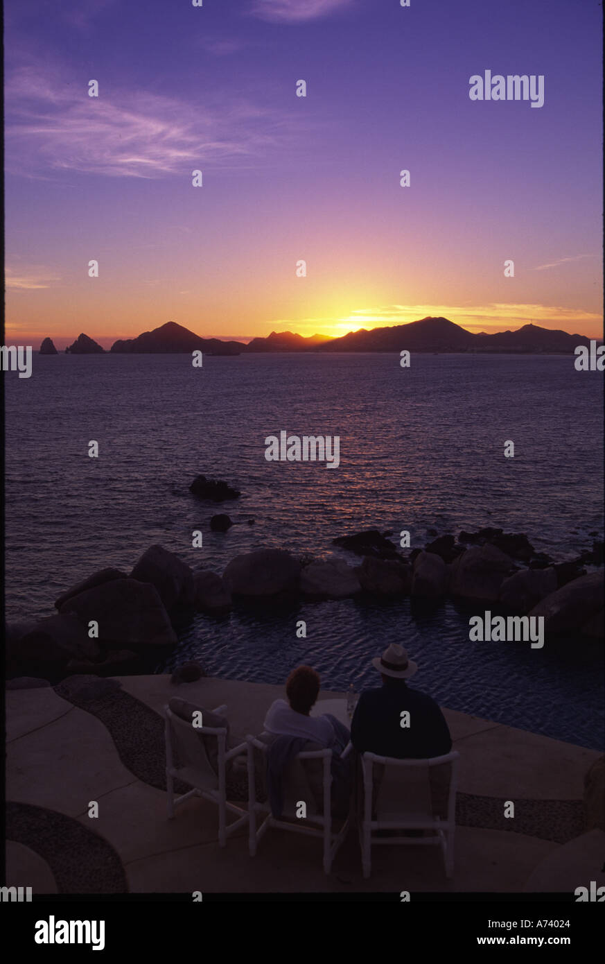 Sunset Cabo San Lucas Baja California Mexico Stock Photo - Alamy