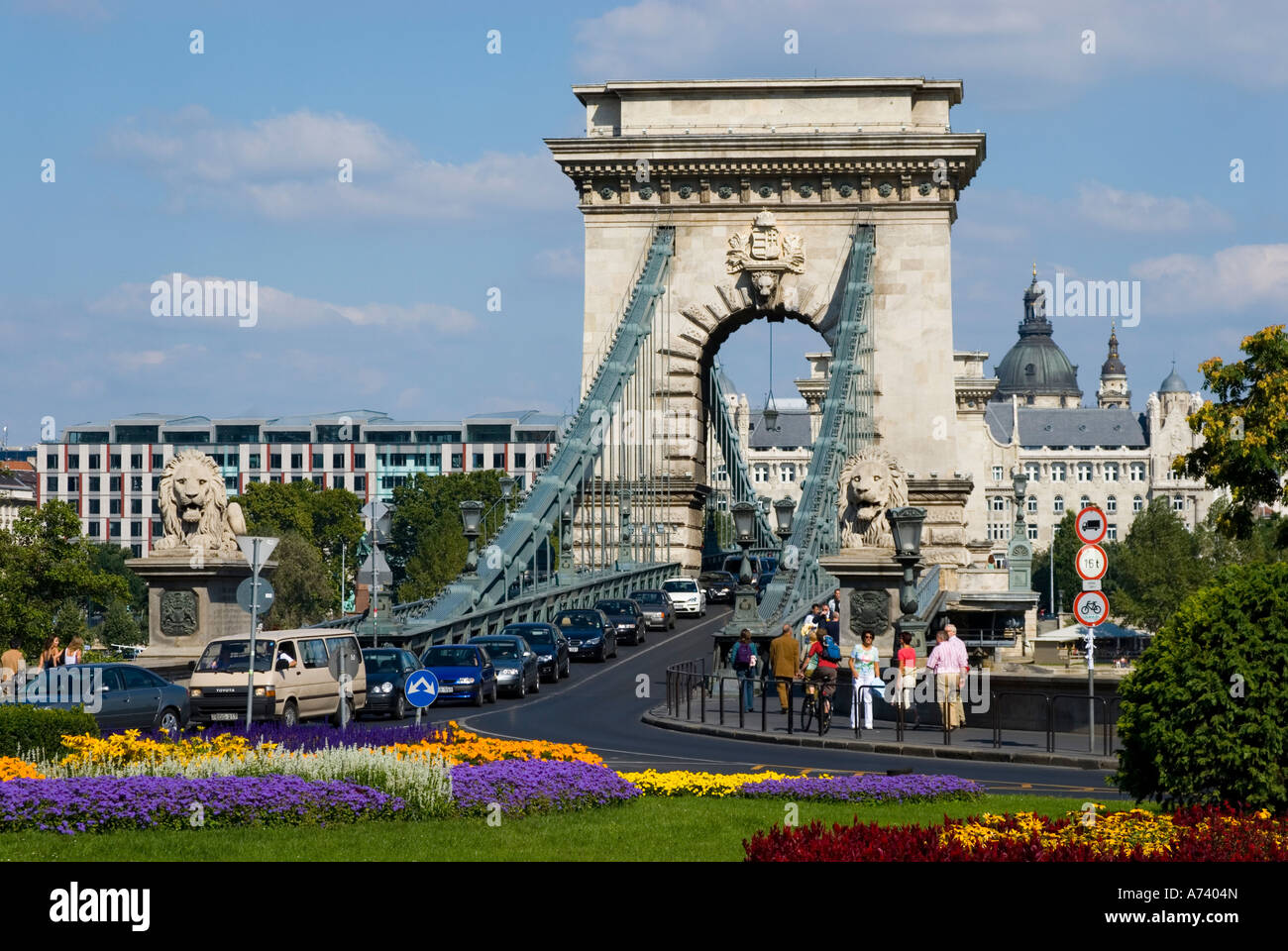 Chain Bridge at budapest Stock Photo - Alamy