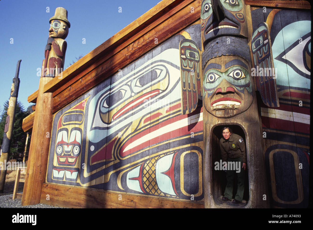 Totem Bight State Park Ketchikan Alaska Stock Photo - Alamy