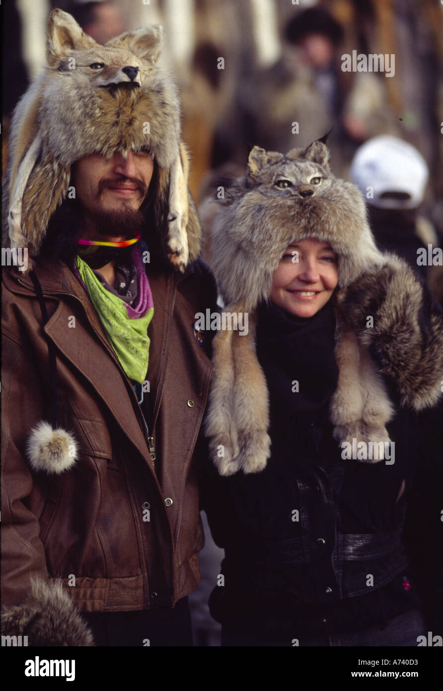 Fur Rondy Anchorage Alaska editorial use only NMR Stock Photo - Alamy