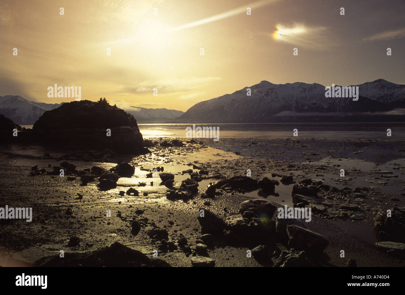 Turnagain Arm Cook Inlet Alaska Stock Photo - Alamy