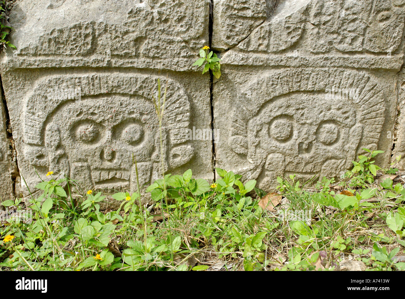Grupo del Cemeterio cemetary group Uxmal Yucatan Mexico Stock Photo - Alamy