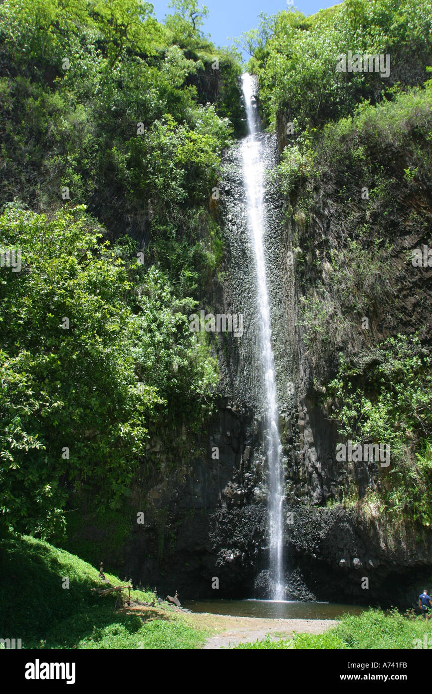 Vaiharuru Falls Papenoo Valley Island of Tahiti French Polynesia Stock ...