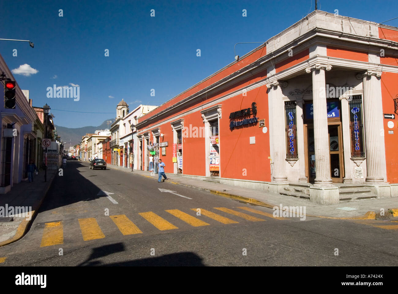 old town or historic center of Oaxaca Mexico Stock Photo - Alamy
