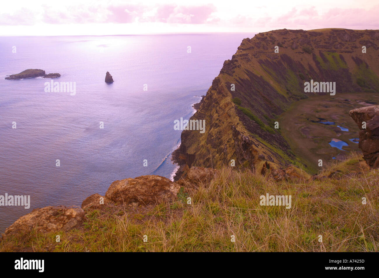 Orongo, Easter Island Rapa Nui Chile Stock Photo - Alamy