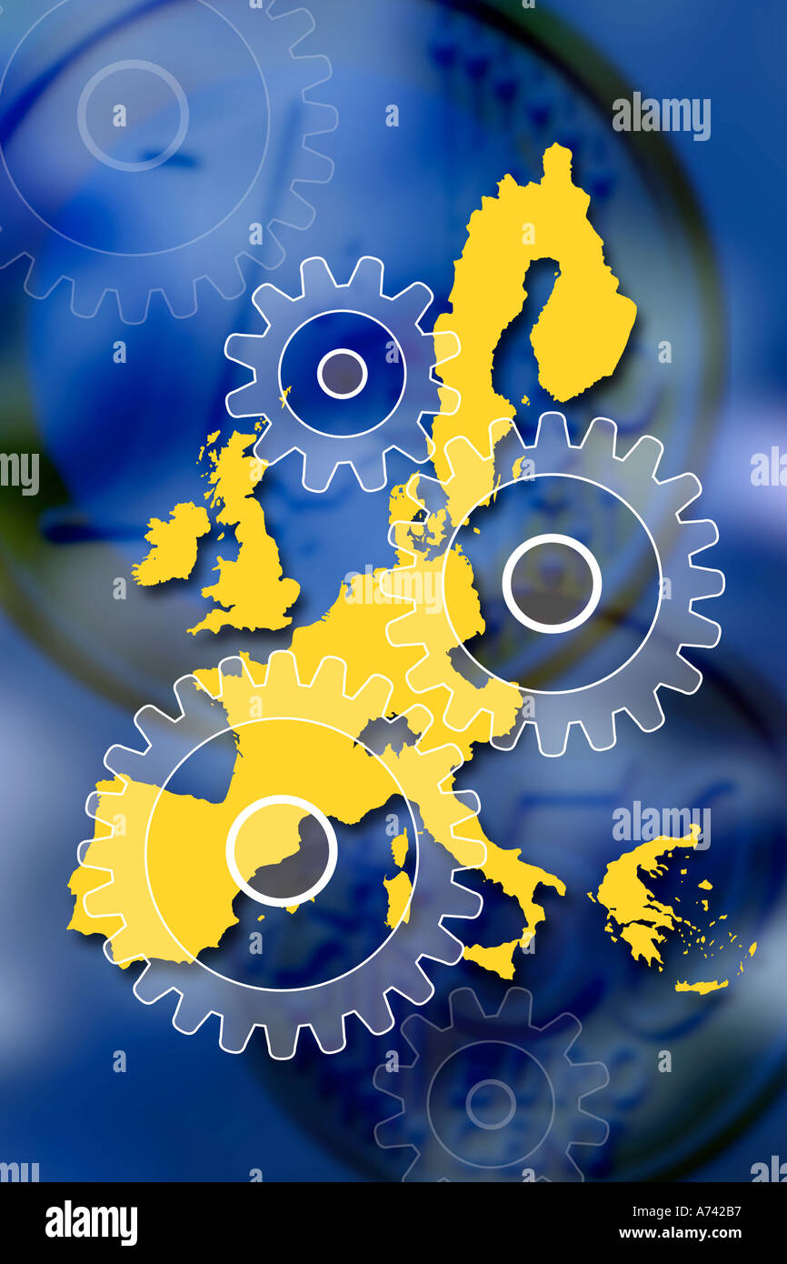 European economic community map hi-res stock photography and images - Alamy
