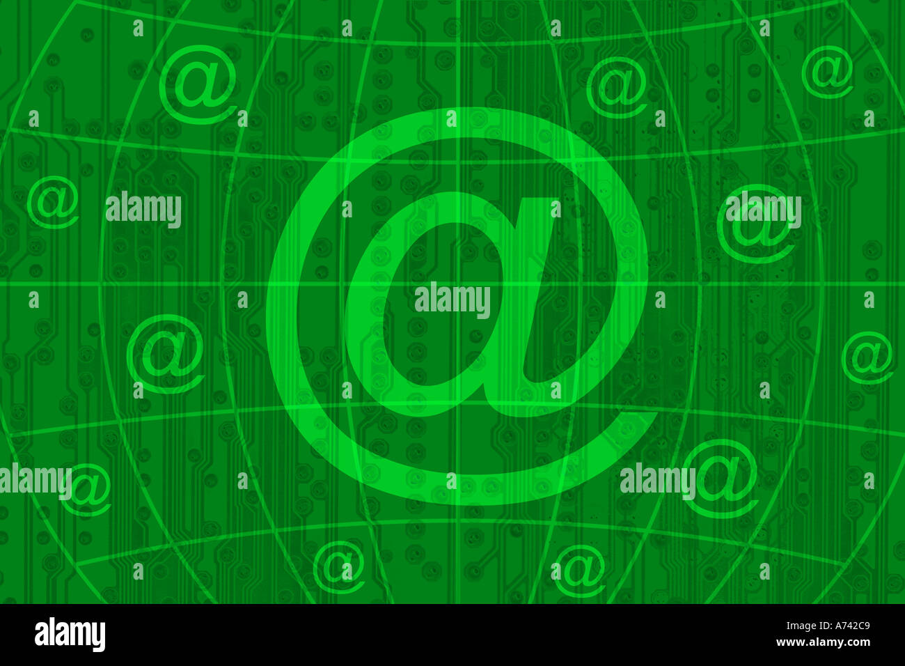 Internet concept email illustration Stock Photo - Alamy