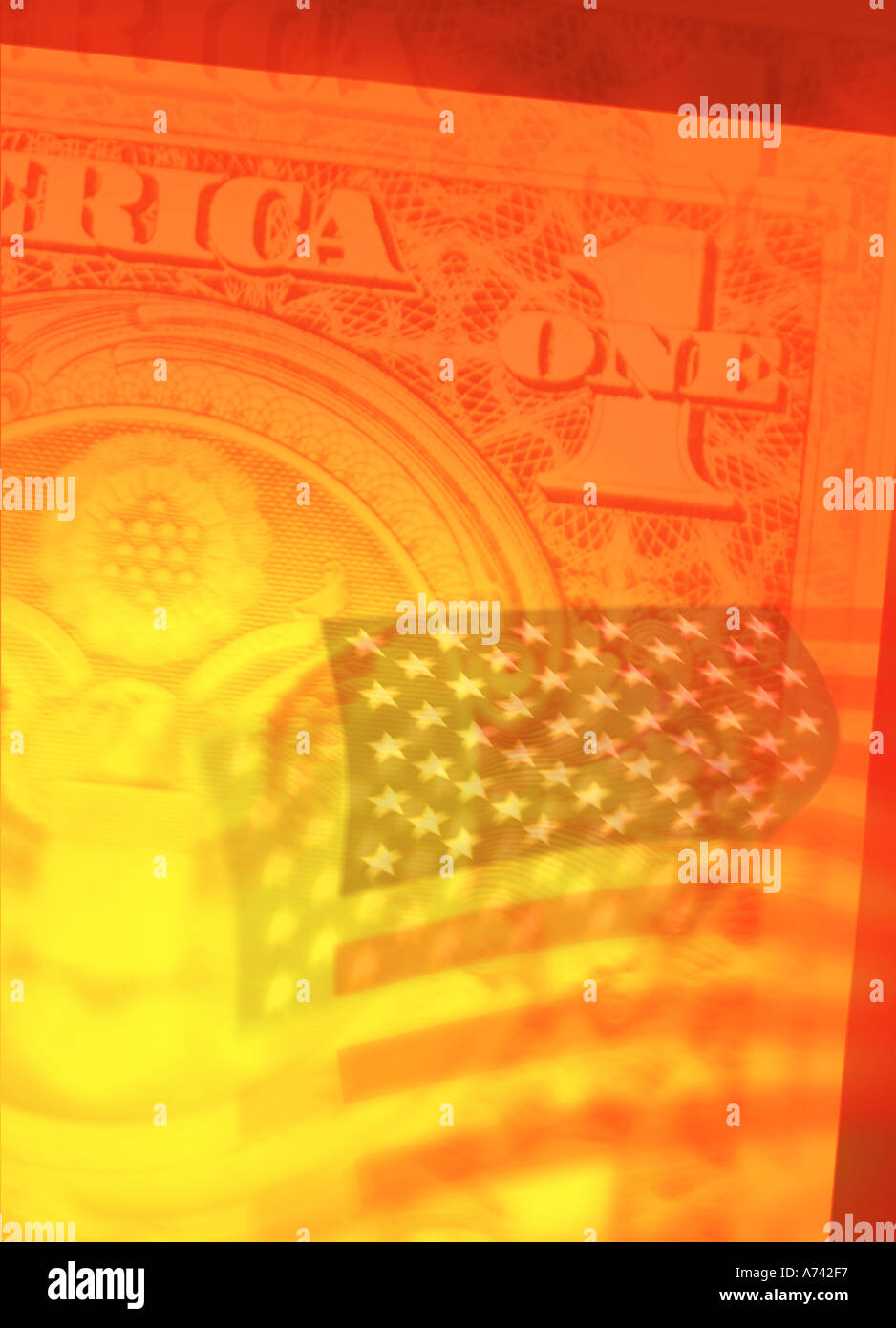 American flag currency composite hi-res stock photography and images ...