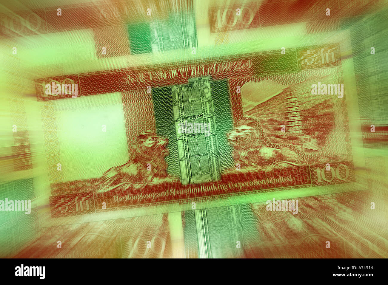 100 Hong Kong dollars bills Stock Photo - Alamy