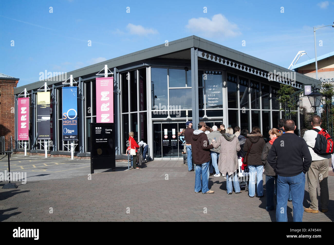 Entrace to The National Railway Museum York Yorkshire England (NRM ...