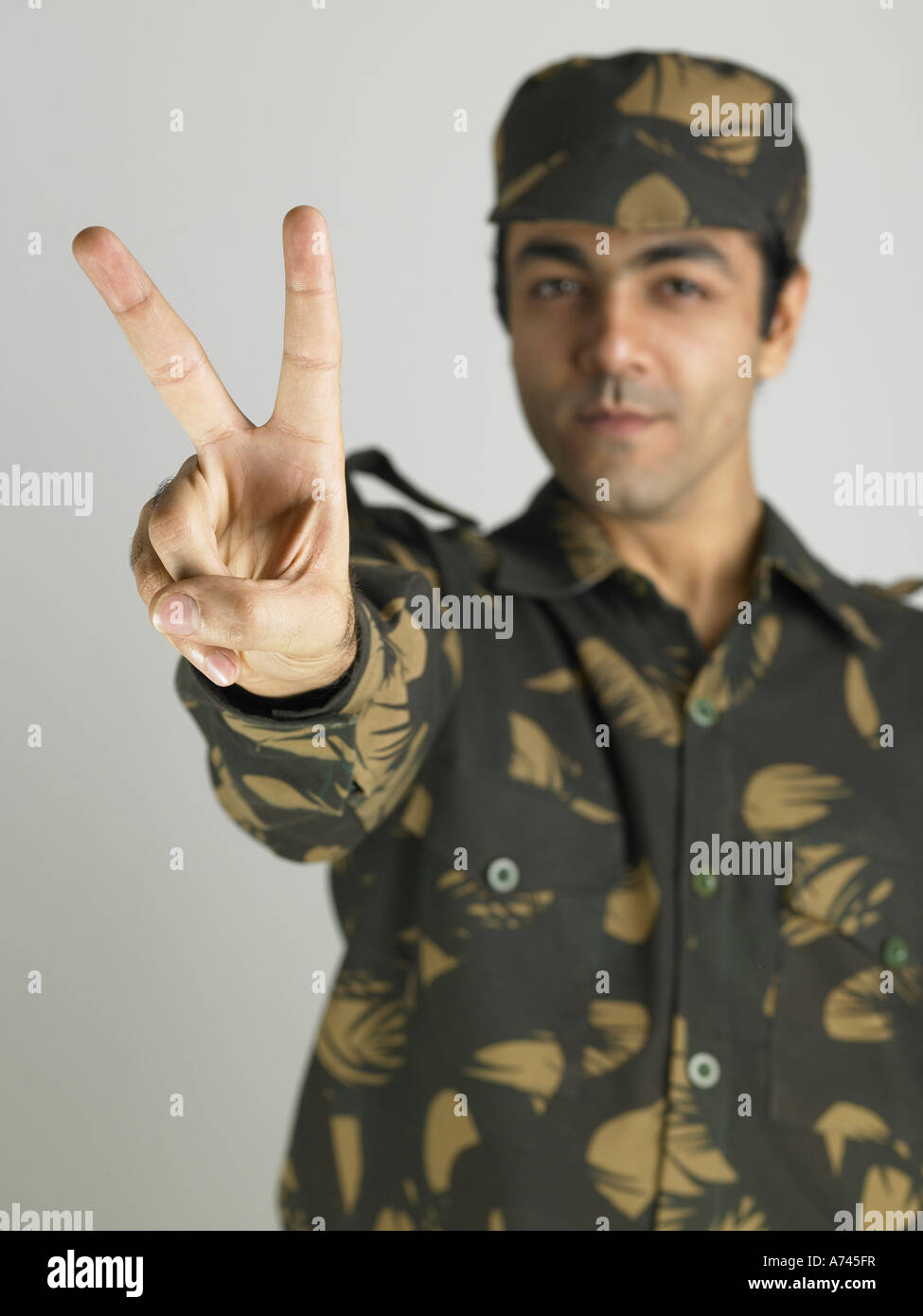 Indian army soldier face hi-res stock photography and images - Alamy