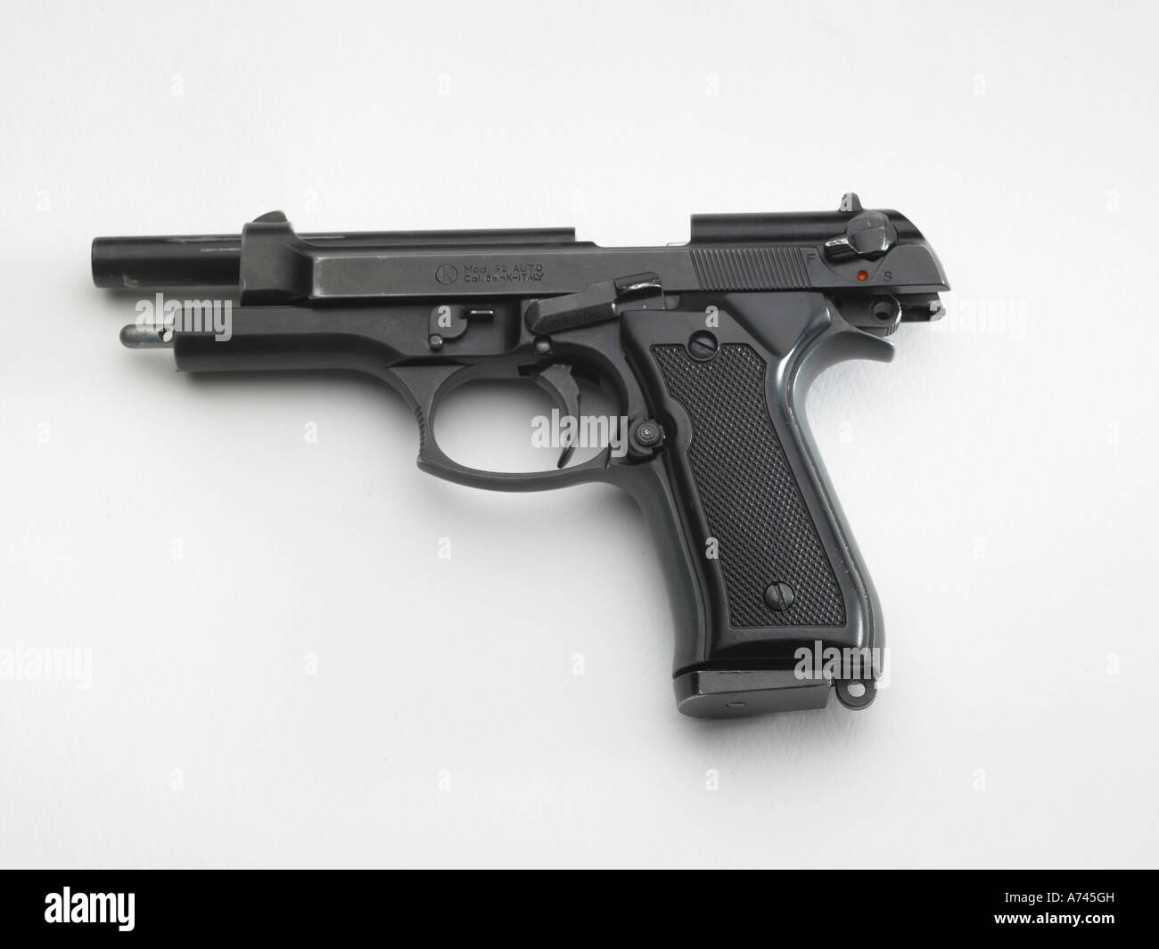 handgun on white background Stock Photo - Alamy
