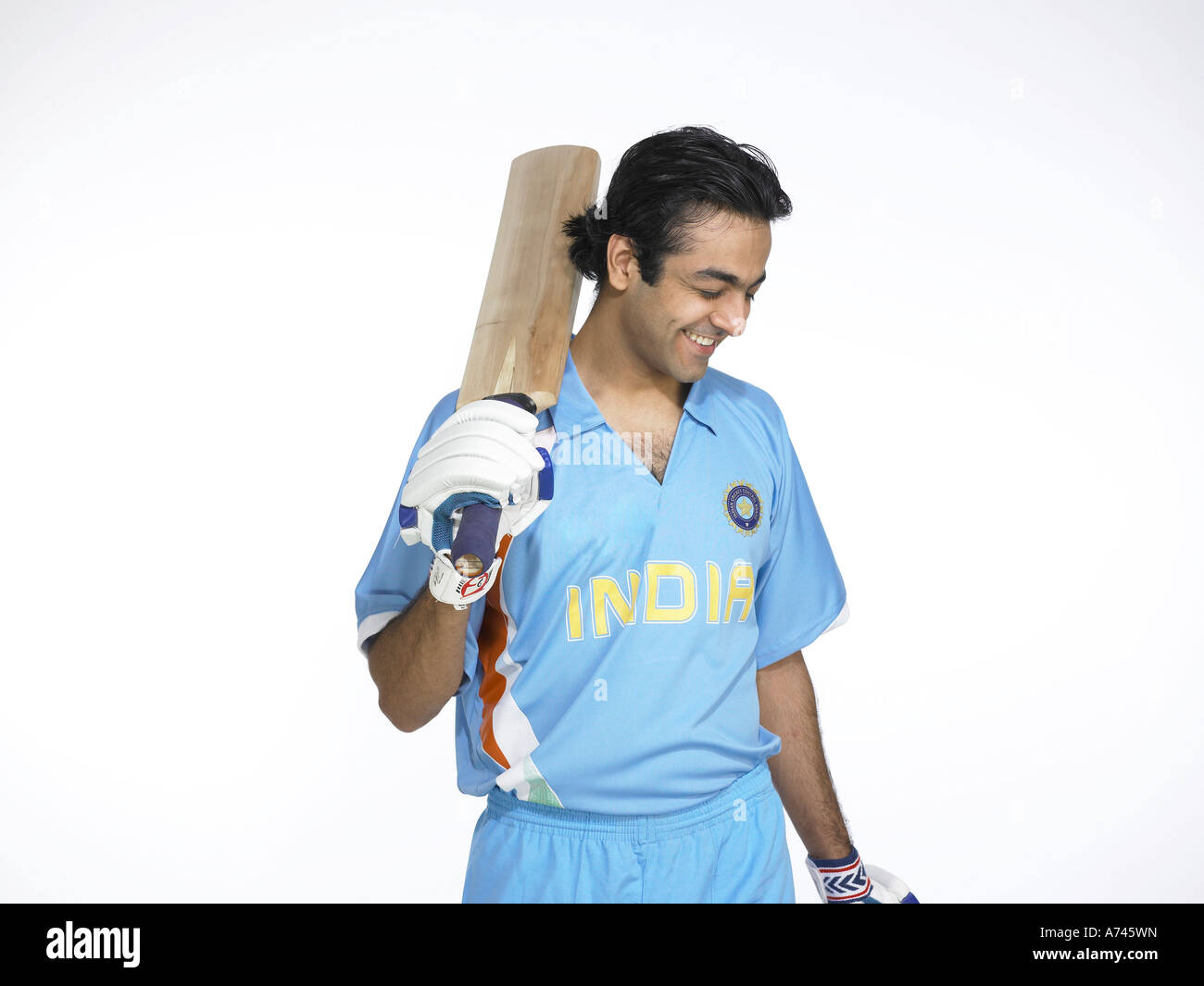 Happy cricketer hi-res stock photography and images - Alamy