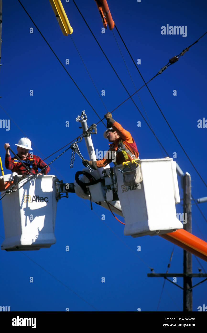 Hydro Lineman High Resolution Stock Photography and Images - Alamy