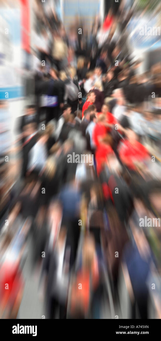 Crowded trade show hi-res stock photography and images - Alamy