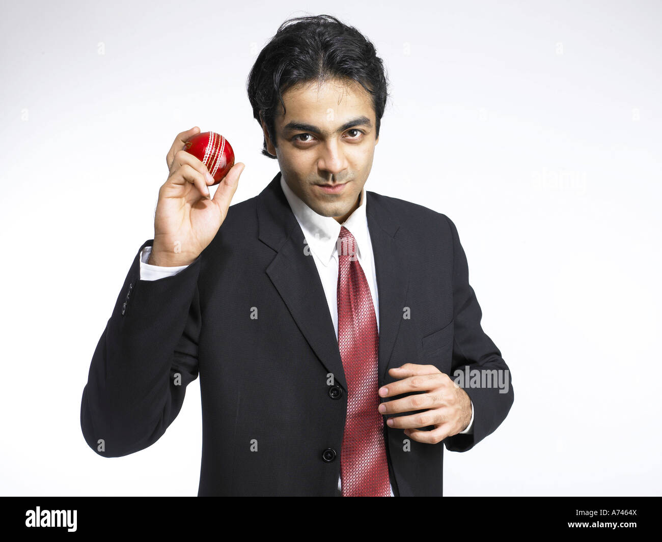 VDA 201926 South Asian Indian executive holding and showing maroon ...