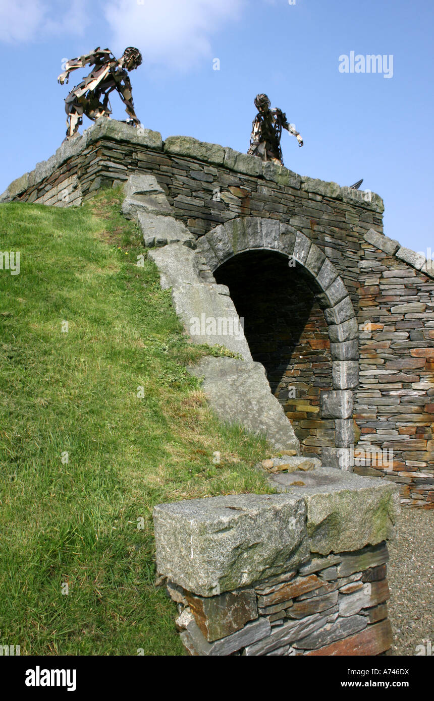'The Workers' monument at the Dry Arch in Letterkenny, County Donegal ...