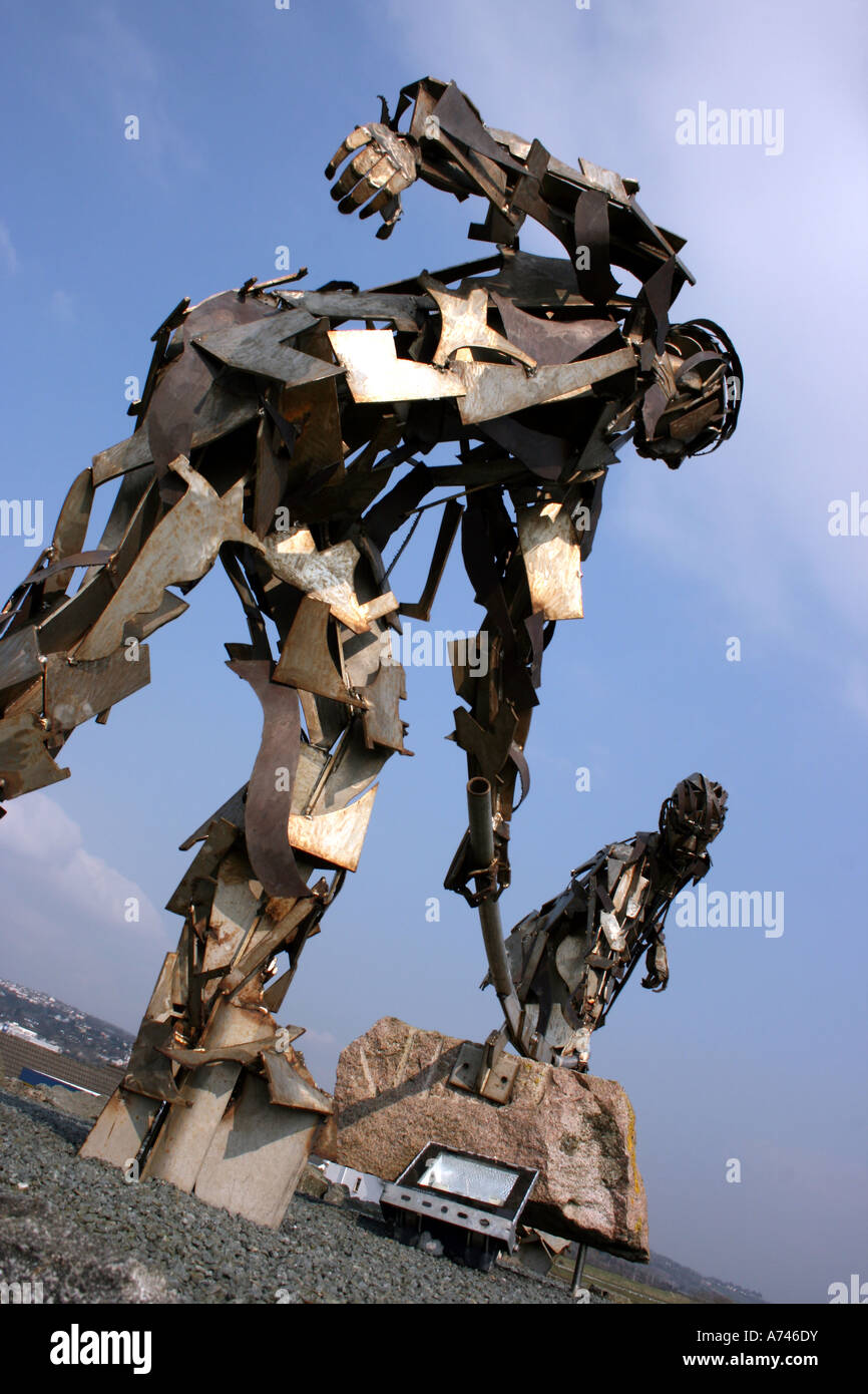 'The Workers' monument at the Dry Arch in Letterkenny, County Donegal ...