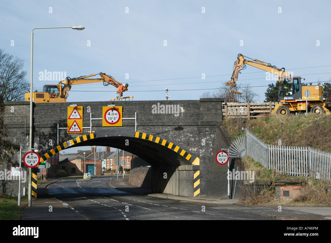 Road bridge over a railway hi-res stock photography and images - Alamy