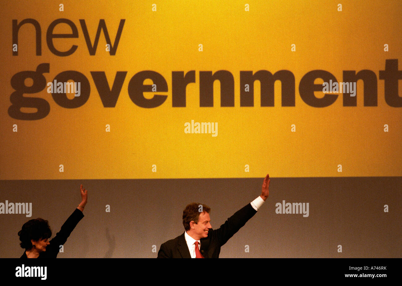 LABOUR PARTY ELECTION VICTORY NIGHT MAY 1997 Stock Photo - Alamy