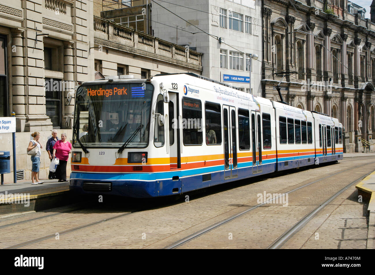 Sheffield stagecoach supertram light rail hi-res stock photography and ...