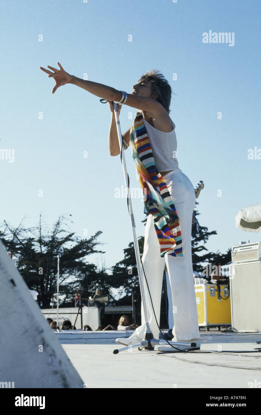 ROD STEWART UK rock singer Stock Photo - Alamy