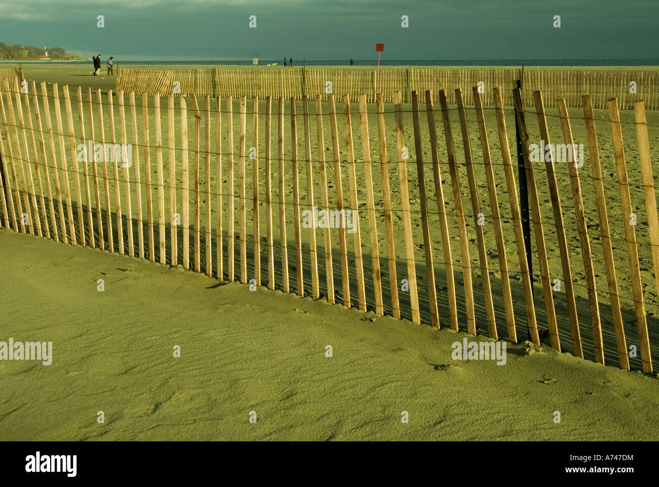 fence at beach Stock Photo - Alamy