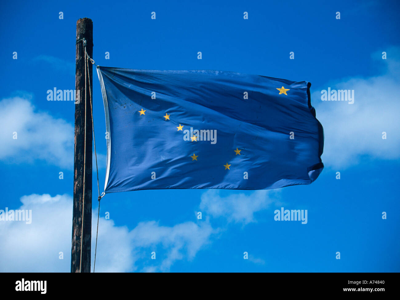 State Flag of Alaska Stock Photo - Alamy