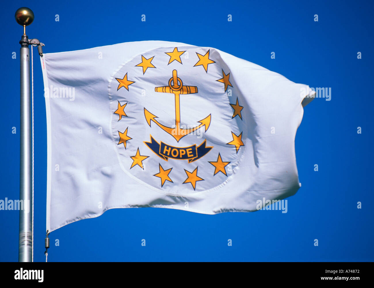 Flag rhode island state hi-res stock photography and images - Alamy