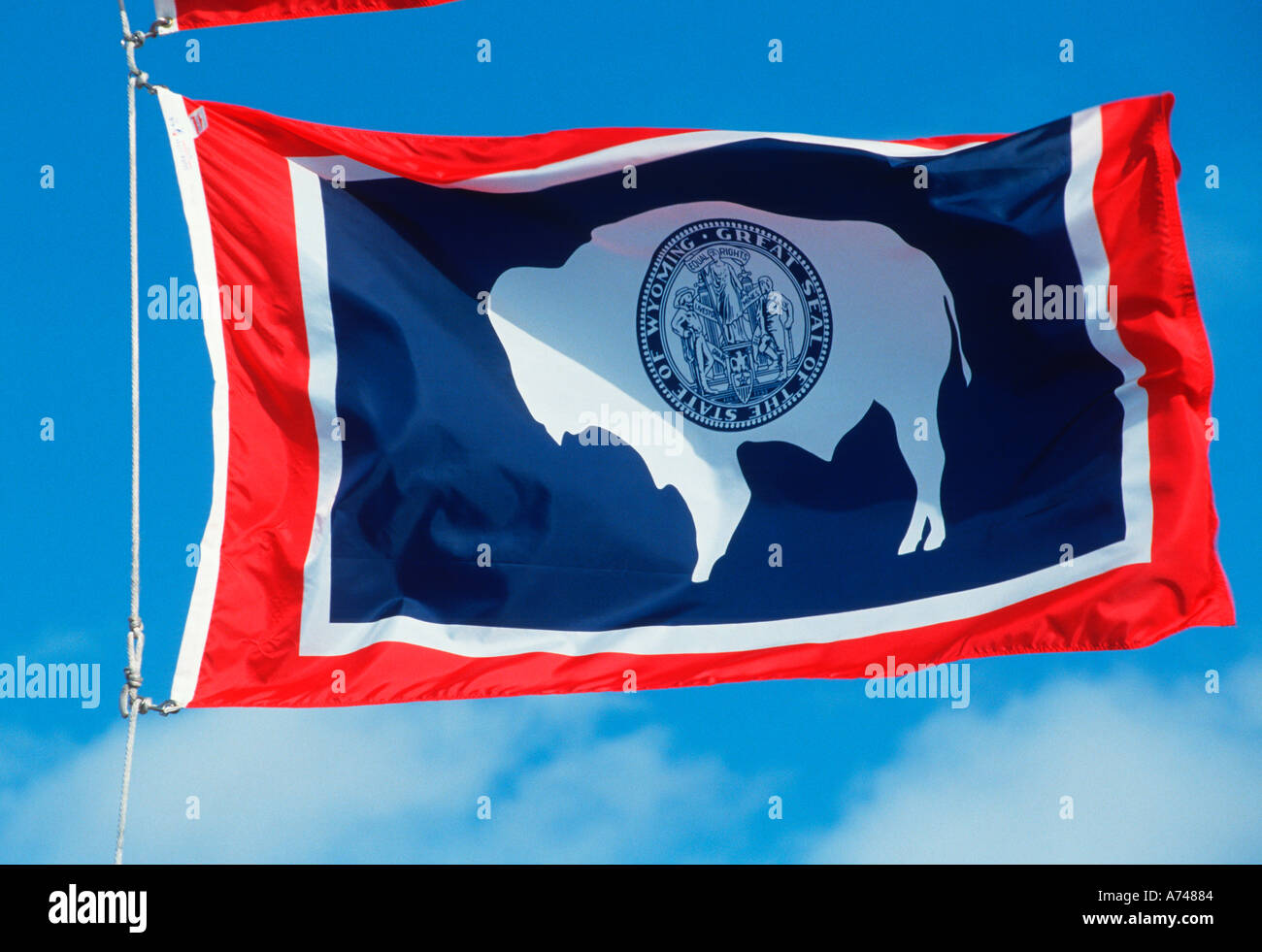 Wyoming flag hi-res stock photography and images - Alamy