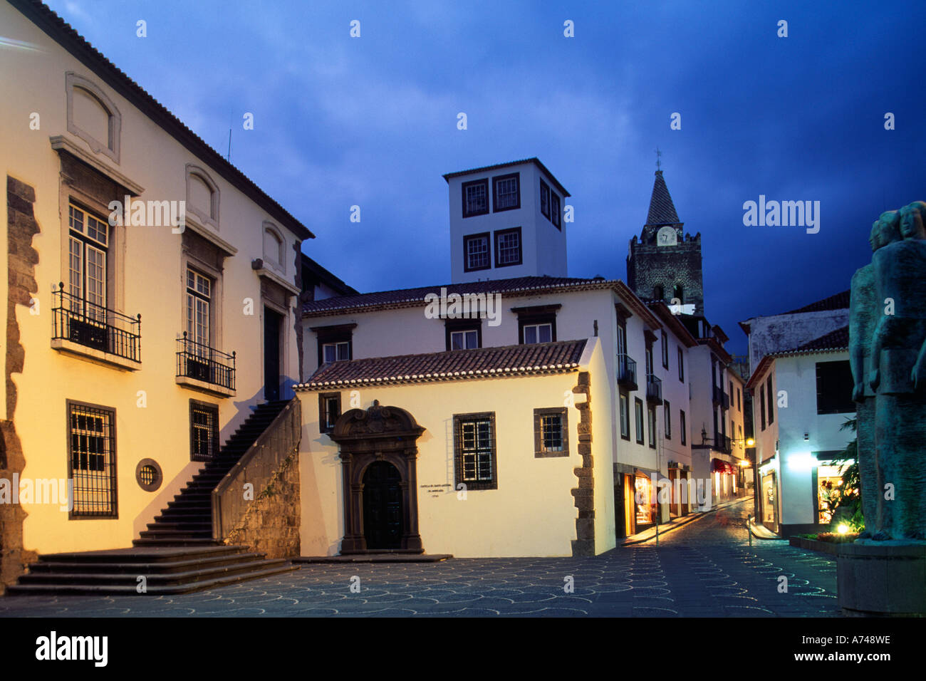 Church Funchal Madeira Portugal Stock Photo - Alamy