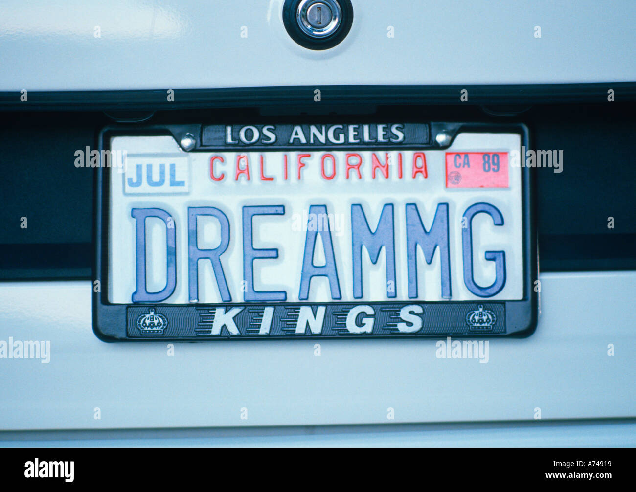 Vanity License Plate California Stock Photo - Alamy