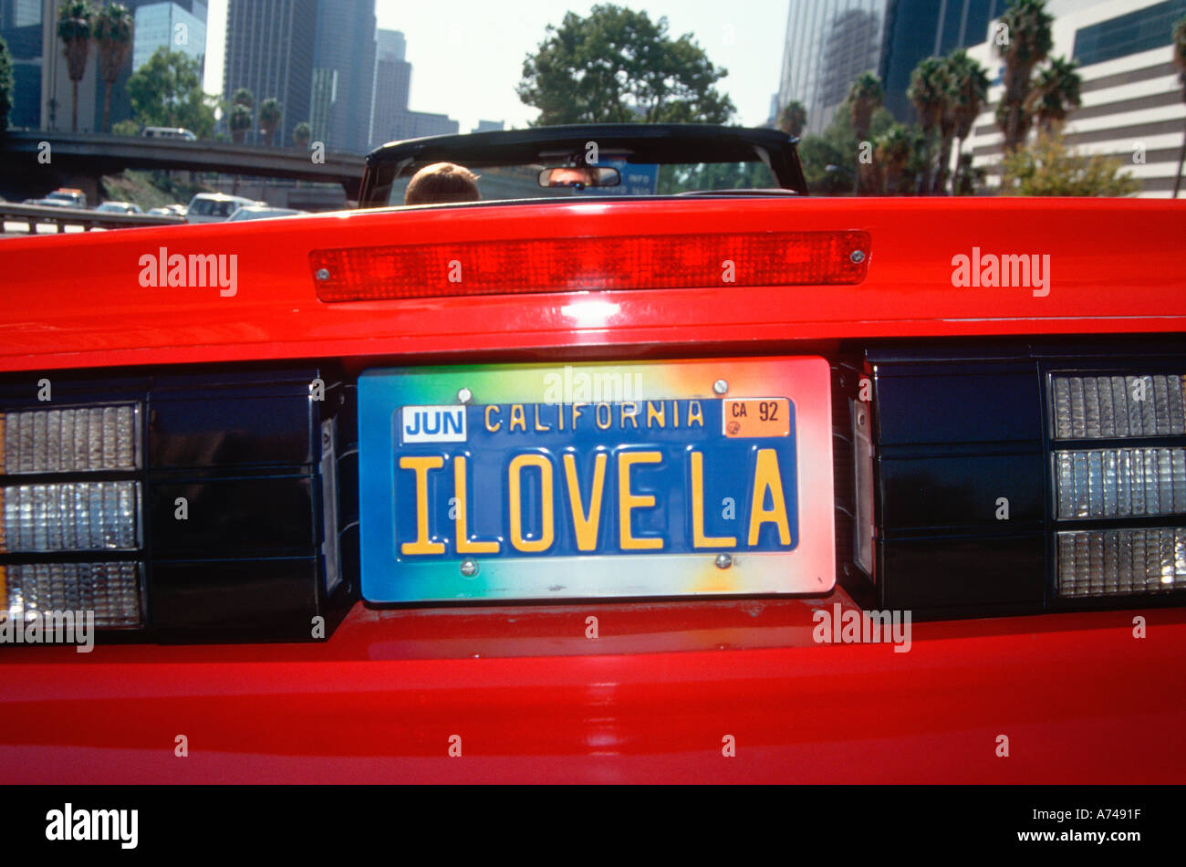 Vanity License Plate California Stock Photo - Alamy