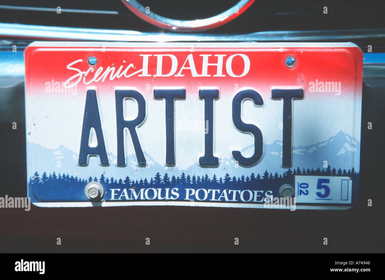 Vanity License Plate Idaho Stock Photo Alamy vanity-license-plate-idaho-stock-photo-alamy