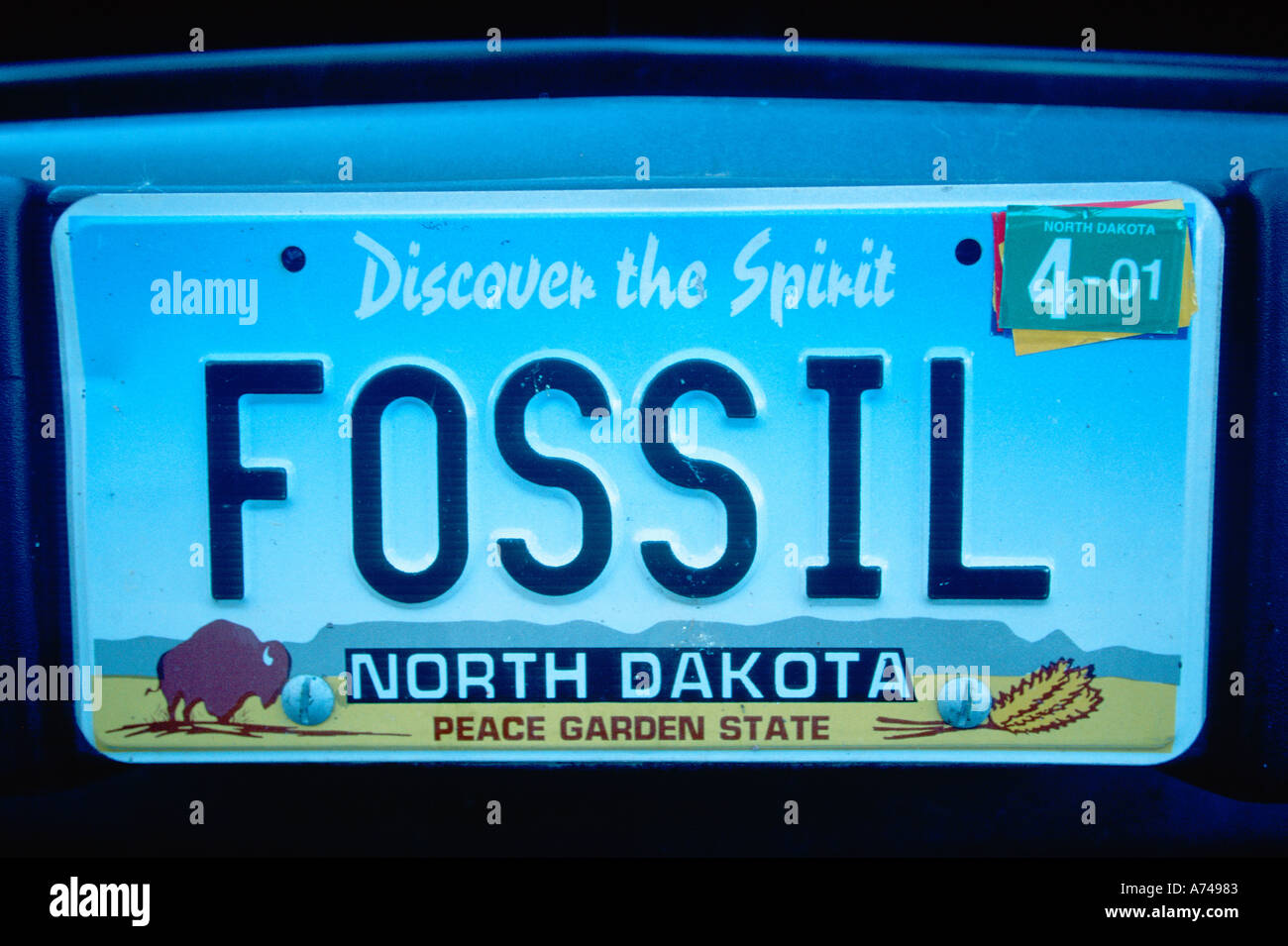 North Dakota License Plate Clipart
