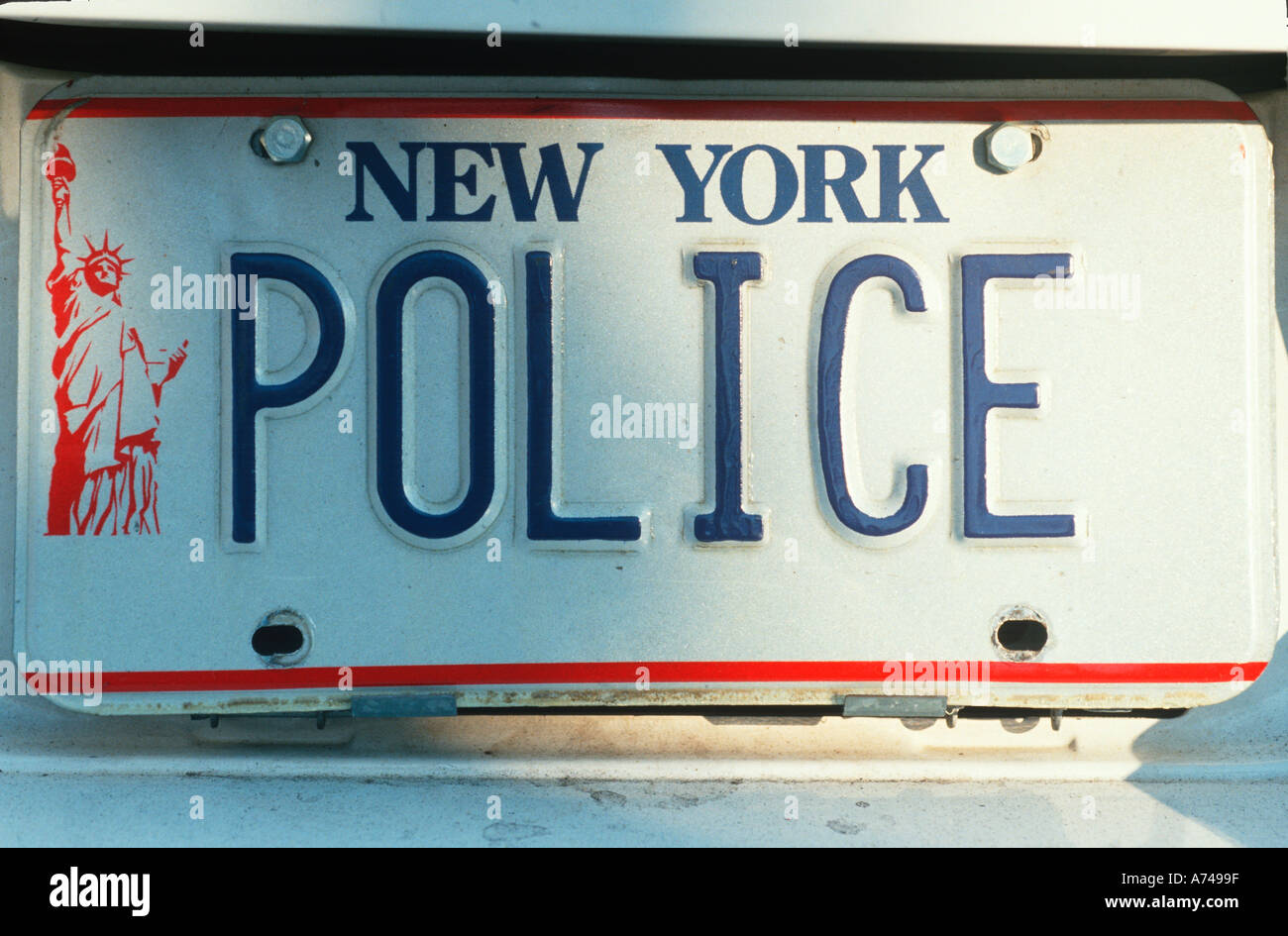 Police license plate hi-res stock photography and images - Alamy